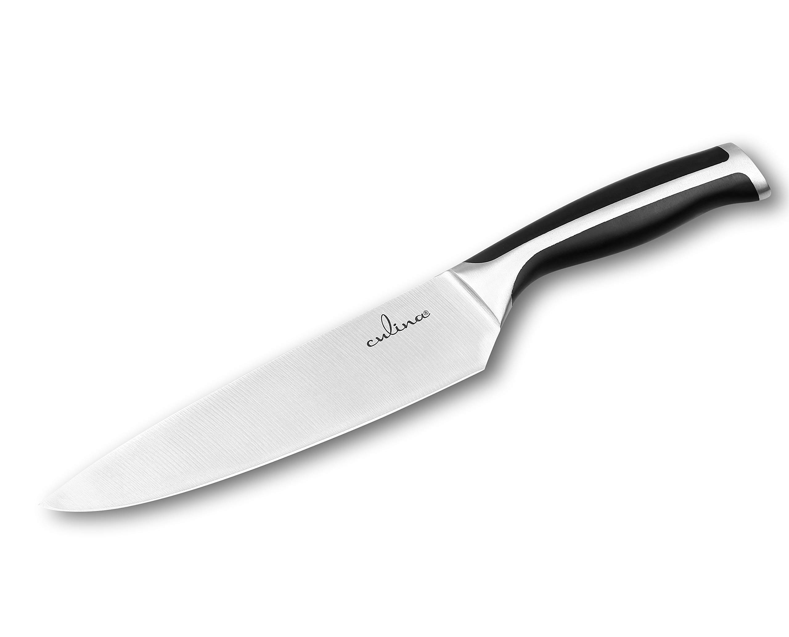 Culina® Pro 7-Piece German-steel Forged Knife Set with Wood Storage Block and 5-inch Utility Knife