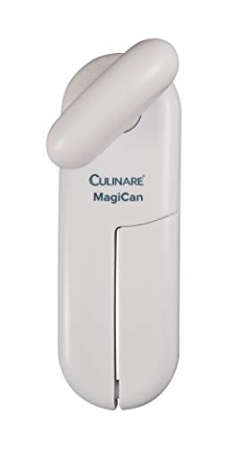 Culinare C10015 MagiCan Tin Opener | White | Plastic/Stainless Steel | Manual Can Opener | Comfortable Handle For Safety and Ease