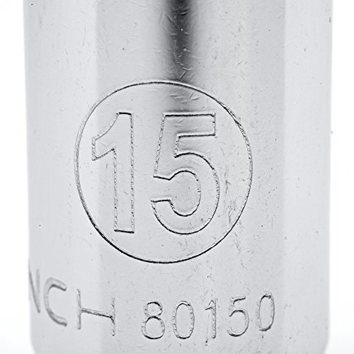 GEARWRENCH 13 Pc. 1/4" Drive 6 Pt. Socket Set, Deep, Metric - 80304