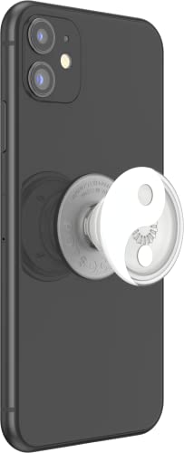 PopSockets Plant-Based Phone Grip with Expanding Kickstand, Eco-Friendly PopSockets for Phone -Translucent Yin and Yang