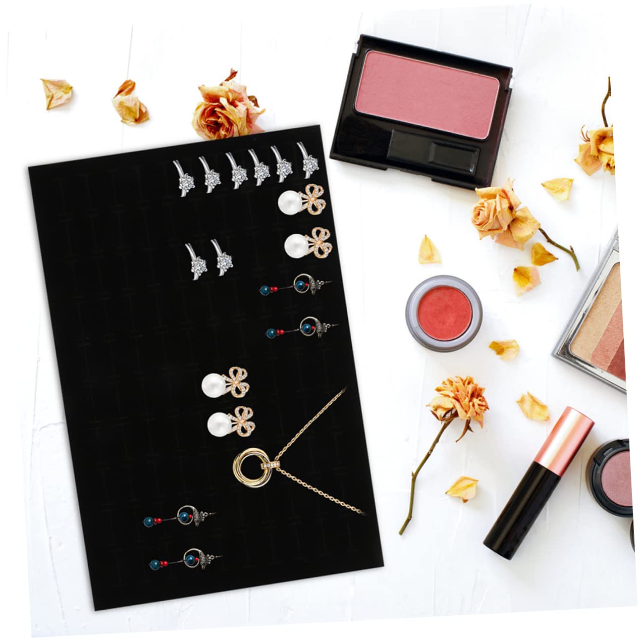 Cabilock 20 Pcs Jewelry Box Pad Jewelry Sponge Holder Trays Ring Holder Jewelry Display Pads Sponge Necklace Display Jewelry Insert Display Mat Jewelry Sponge Insert Lining Velvet Bracket
