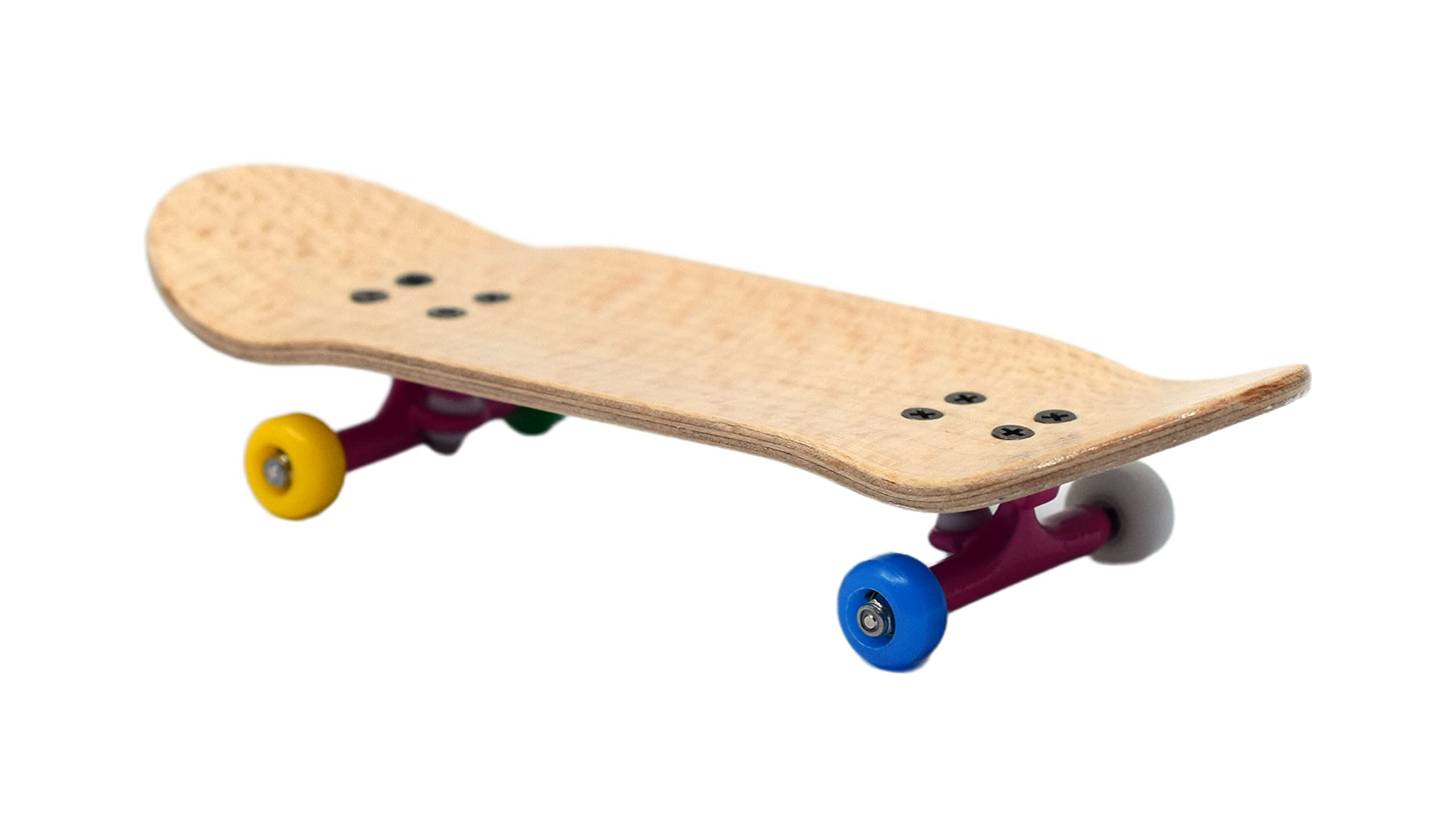 Teak Tuning Complete Fingerboard Bubble Bushing Collage Edition - Premium, Heat Transfer Graphic - Pro Shape & Size - Bearing Wheels, Pro Trucks, 61A Pro Duro Bushings - 32mm x 97mm Deck