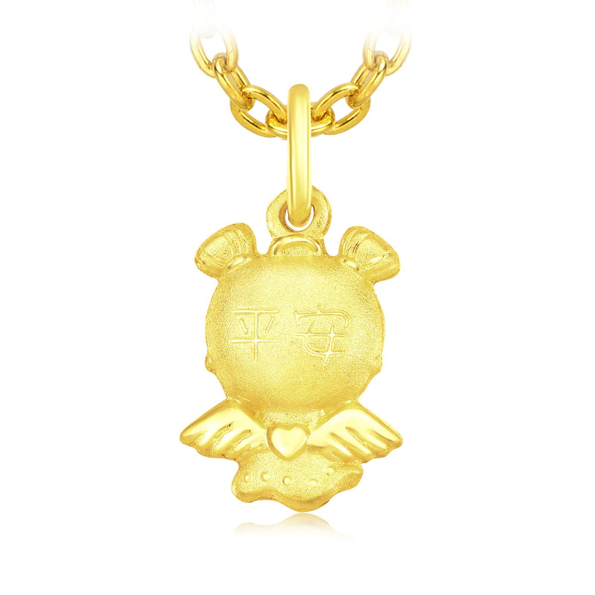 CHOW TAI FOOK 999 24K Pure Gold Pendant From Bao Bao Family Collection - Mini Size (Rich)