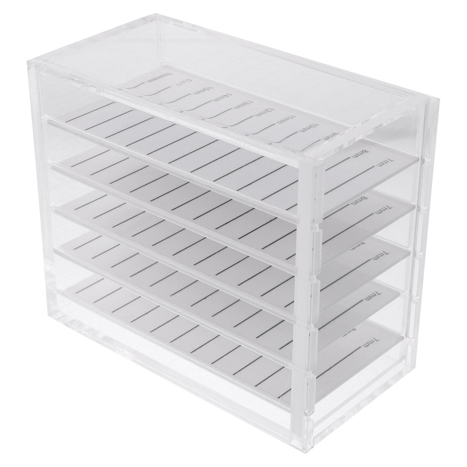 Cabilock 5 Box lash trays for lash extensions Eyelash curler portable Acrylic drawer false eyelash case artificial Organizer Storage eyelash container Storage Box household
