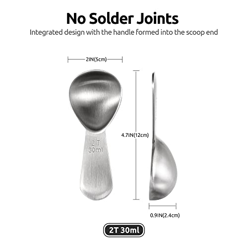 Coffee Scoop: U-Taste Durable 18/8 Stainless Steel Measuring Coffee Scoop 2 tablespoon