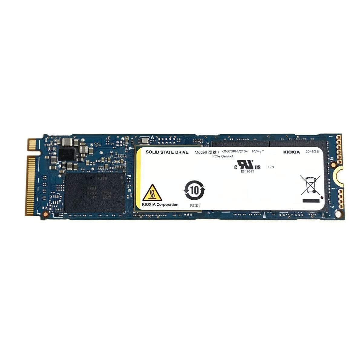Kioxia SSD 2TB XG7-P M.2 2280 KXG70PNV2T04 NVMe PCIe 4.0 Gen4 x4 Solid State Drive for Dell HP Lenovo Laptop Desktop Ultrabook