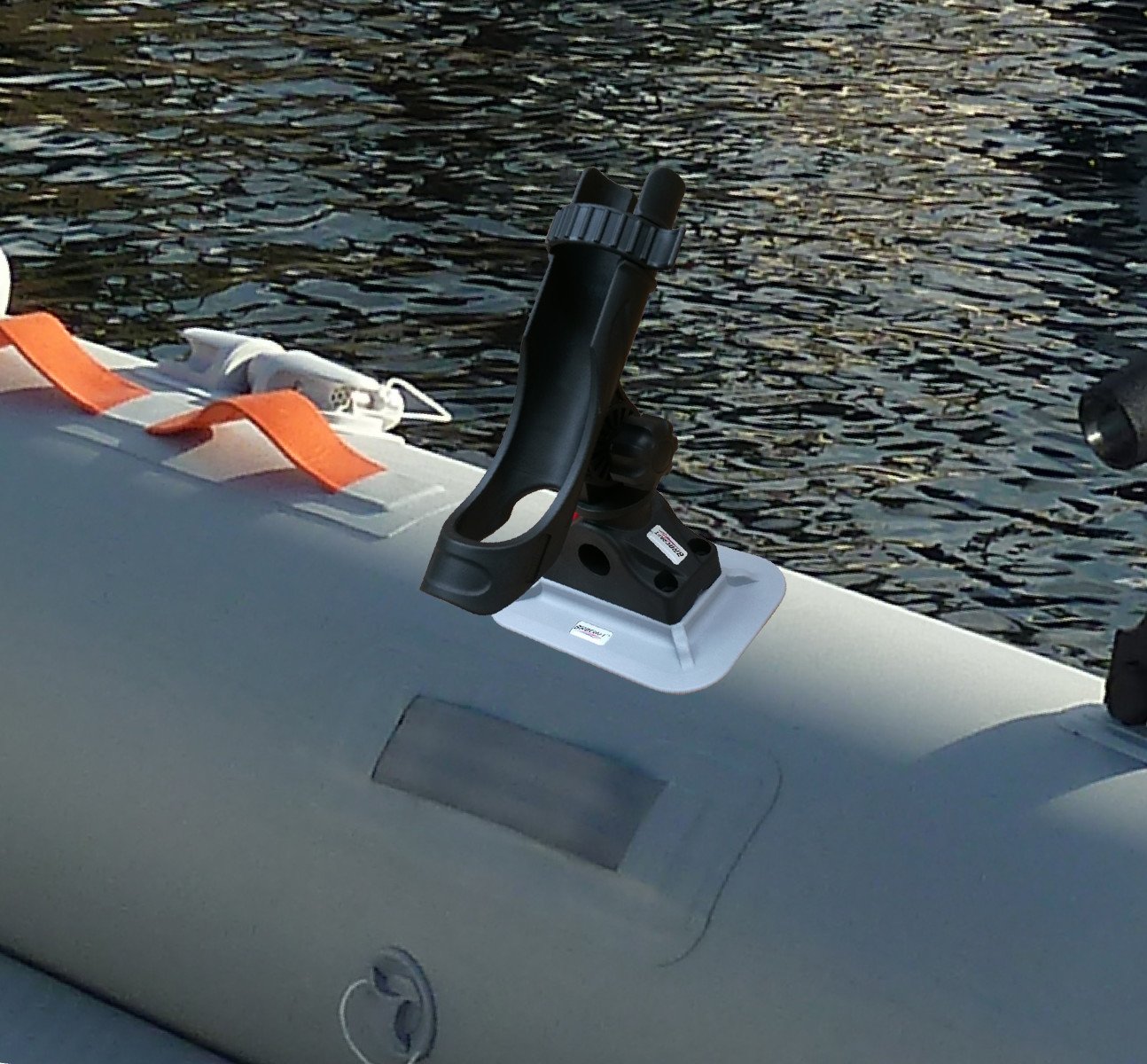 Brocraft Glue On Boat Rod holder for RIBS Kayak & Inflatable Boat / Inflatable Boat Rib Mount Rod Hodler