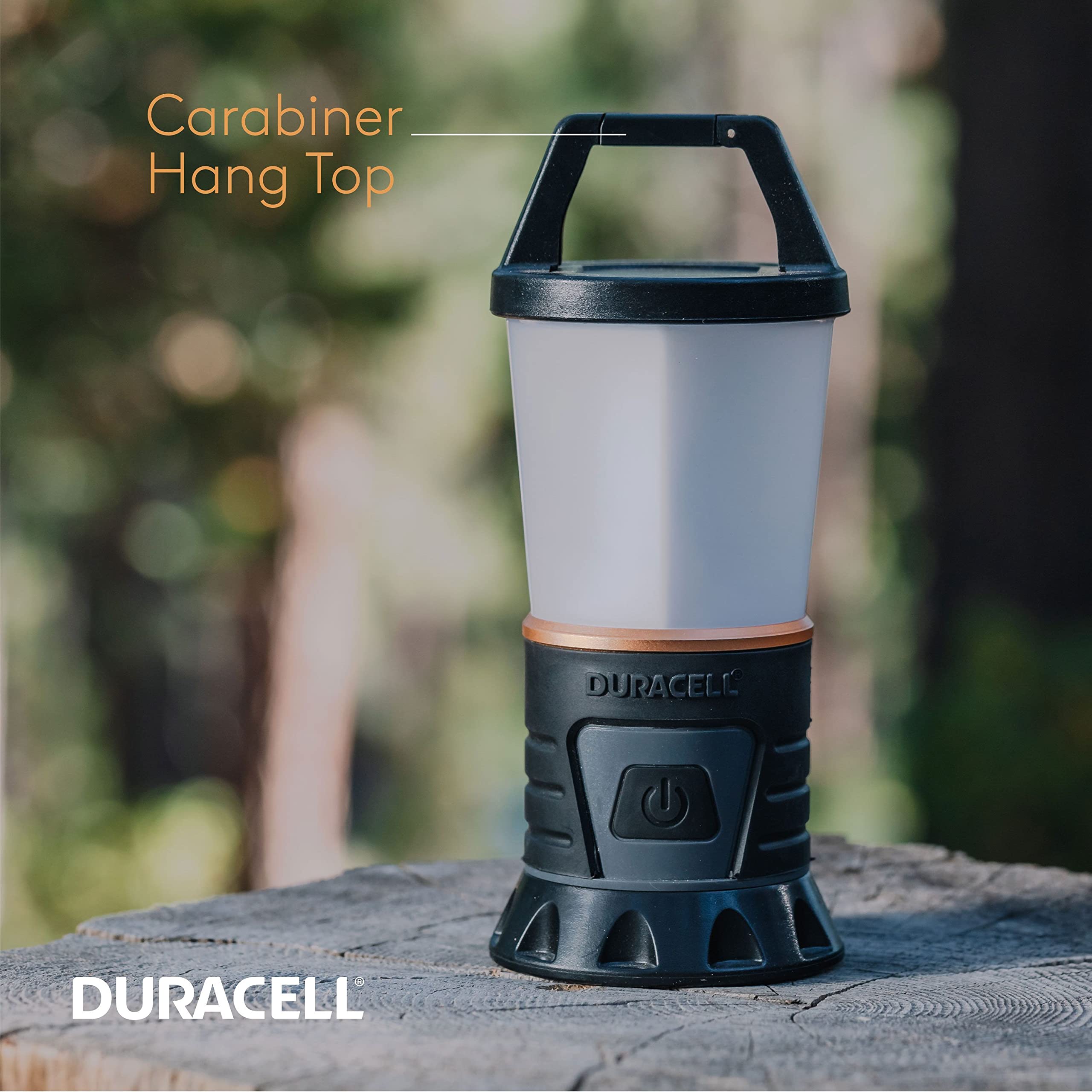 Duracell 600 Lumen LED Lantern with 360° & 180° lighting for Camping, Fishing, & Emergency Use - 5 Modes and 3-AA Batteries Included