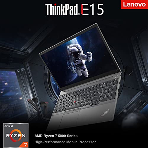 Lenovo ThinkPad E15 Gen 4 15.6" FHD IPS Display Business Laptop, AMD Ryzen 7 5825U, 40GB RAM, 1TB SSD, Wi-Fi 6, USB-C (Support DisplayPort 1.2), HDMI, 1080P Webcam, Windows 11 Pro, Mineral Metallic