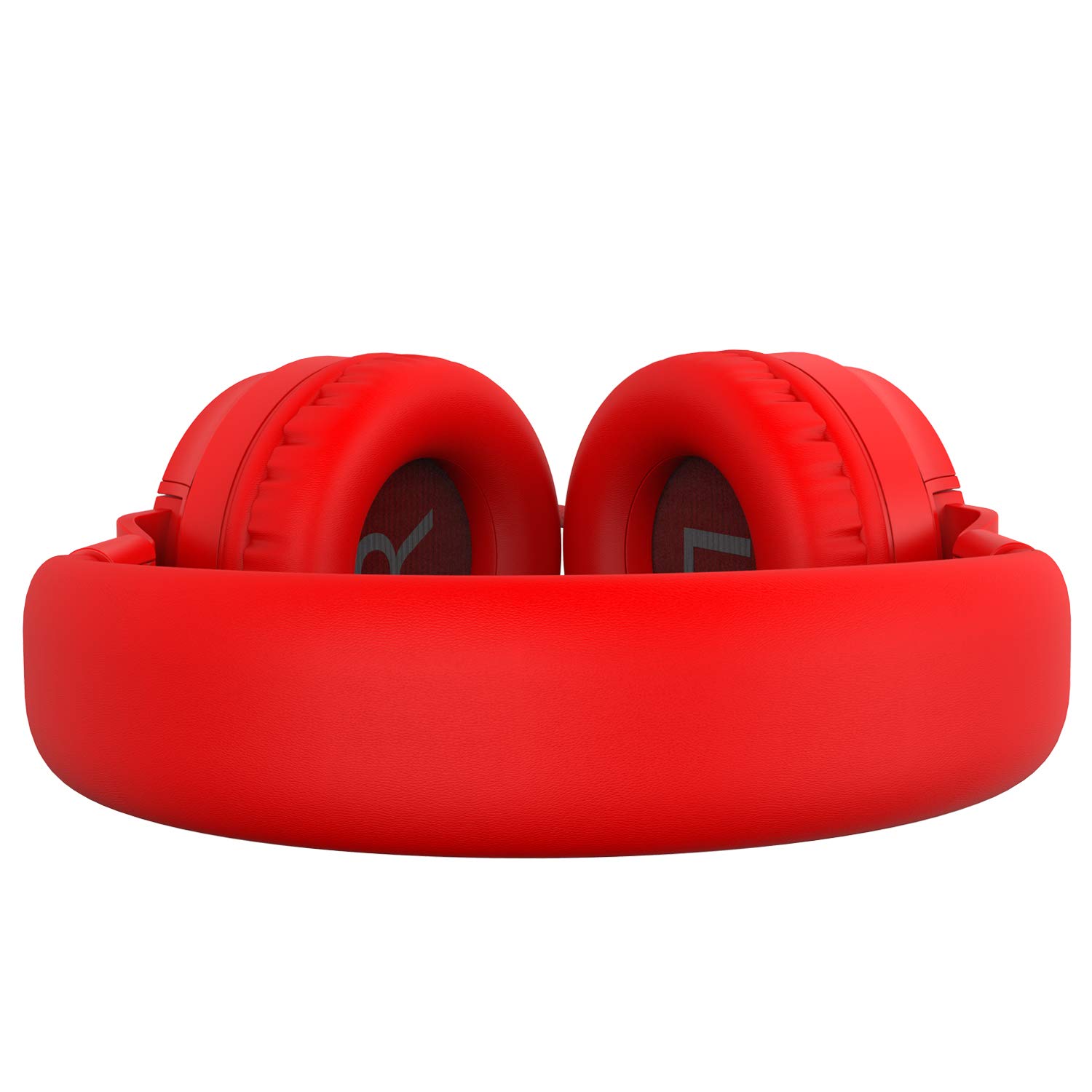 Puro Sound Labs PuroBasic Volume Limiting Wired Headphones for Kids, Foldable & Adjustable Headband w/Microphone, Compatible with Smartphones, Tablets and PC’s –Red