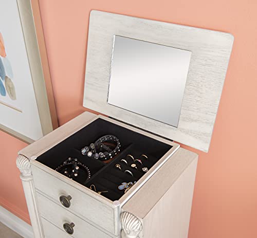 Powell Darcy Off White Jewelry Armoire