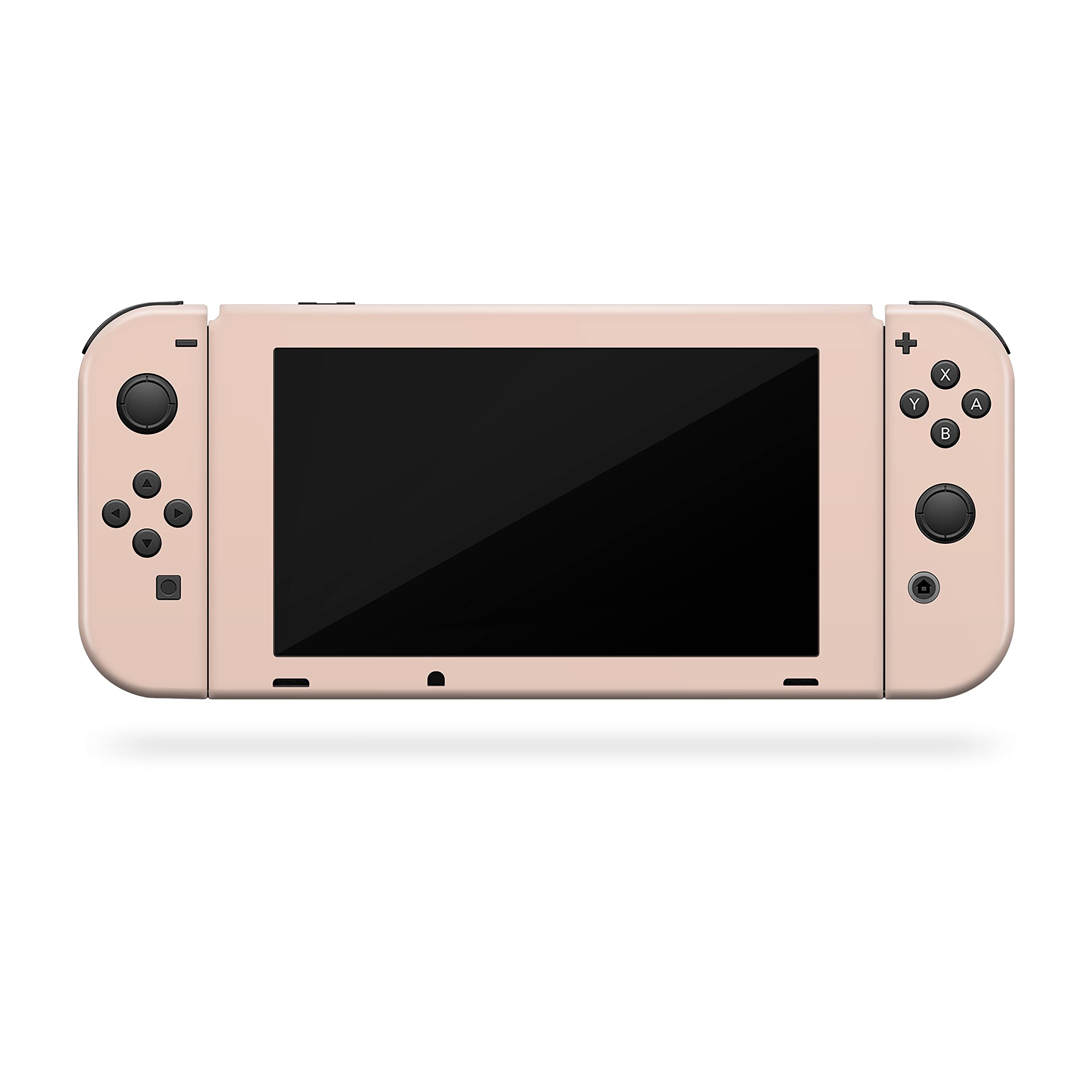 Tacky Design Classic Solid Colors Skin Compatible with Nintendo Switch Skin Wrap Cover, Peach Skin for Nintendo Switch Stickers, Premium Vinyl 3M Full Wrap Decal (Peach)