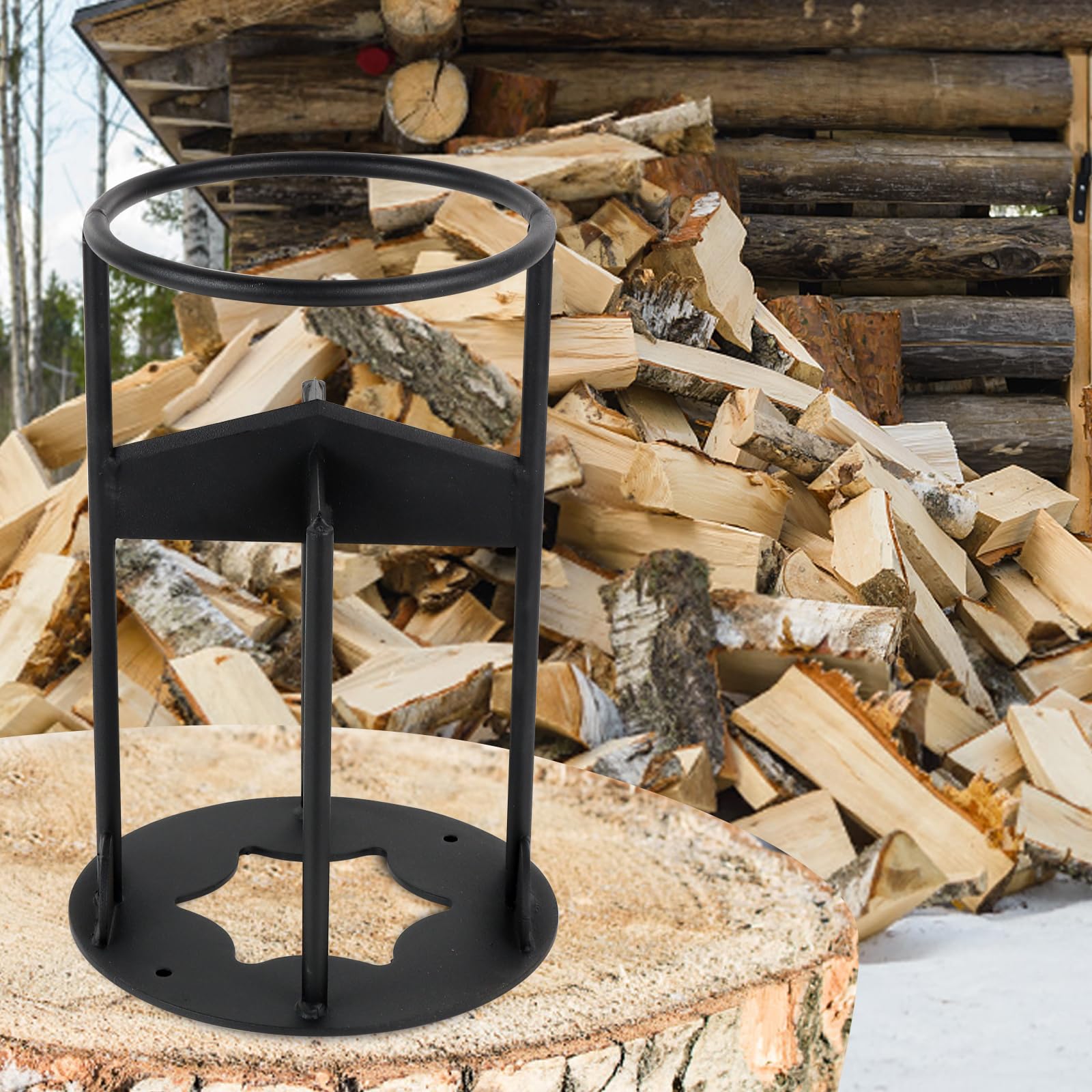 FaCreate Upgraded Log Splitter with Dual Blades,Manual Wood Splitter,Log splitters for firewood,Wood Splitter,dling Cracker,firewood Splitter,kindling Splitter