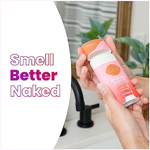 Lume Whole Body Deodorant - Smooth Solid Stick - 72 Hour Odor Control - Aluminum Free, Baking Soda Free and Skin Safe - 2.6 Ounce, (Pack of 2) (Peony Rose)