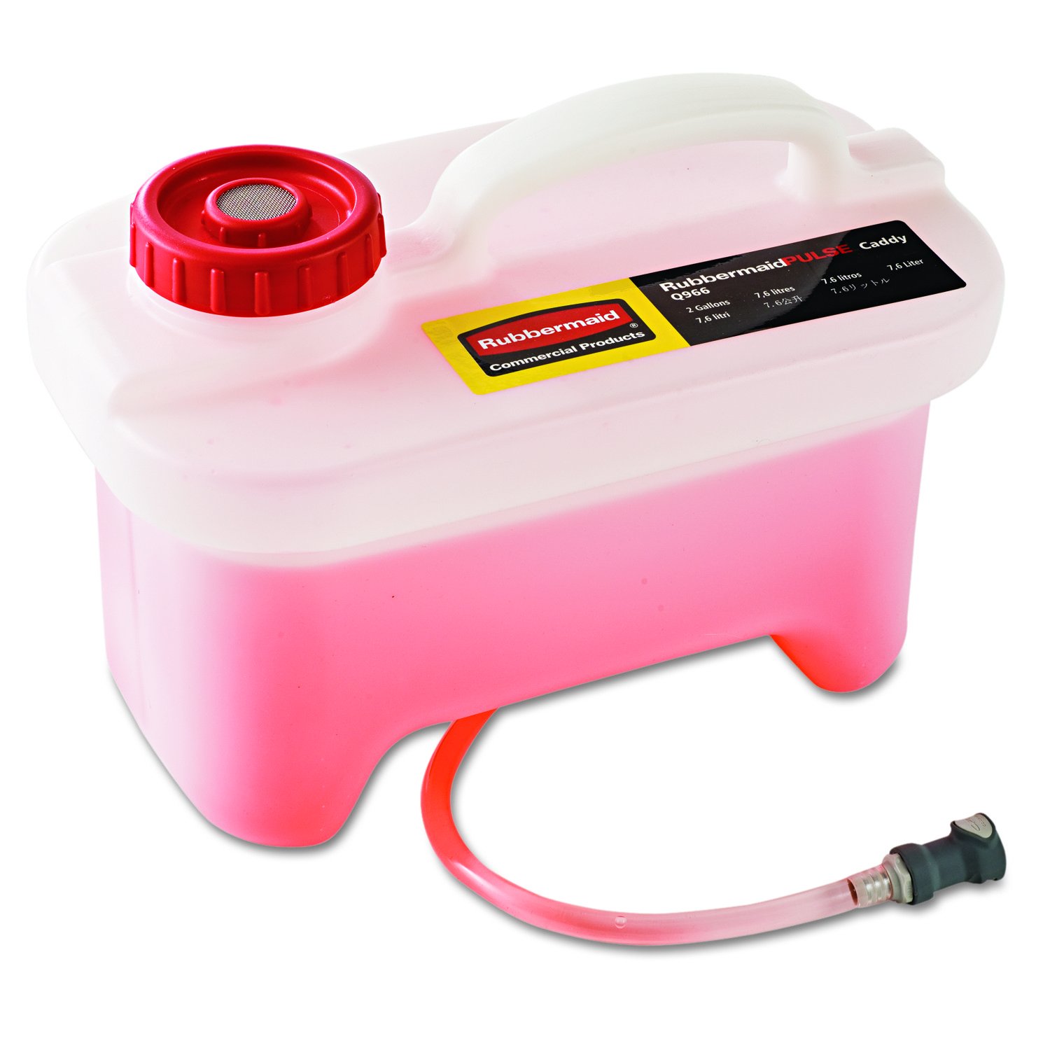 Rubbermaid Commercial Pulse Caddy with Clean Connect, 2 Gallons, 8 3/4 Width x 10 3/4 Height x 14 1/8 Length (Q96600)
