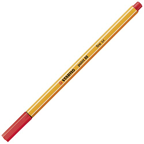 Stabilo Point 88 Fineliner Pens, 0.4 mm - 20-Color Plastic Case Set, 1 Count (Pack of 1)