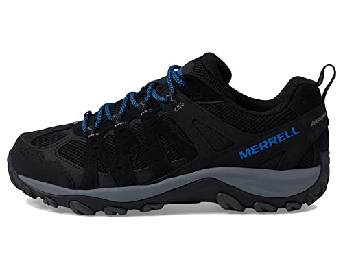 Merrell Accentor 3 Waterproof Shoes for Men - Leather and Mesh Upper, Textile Lining, and Lightweight EVA Foam Midsole Black 15 M