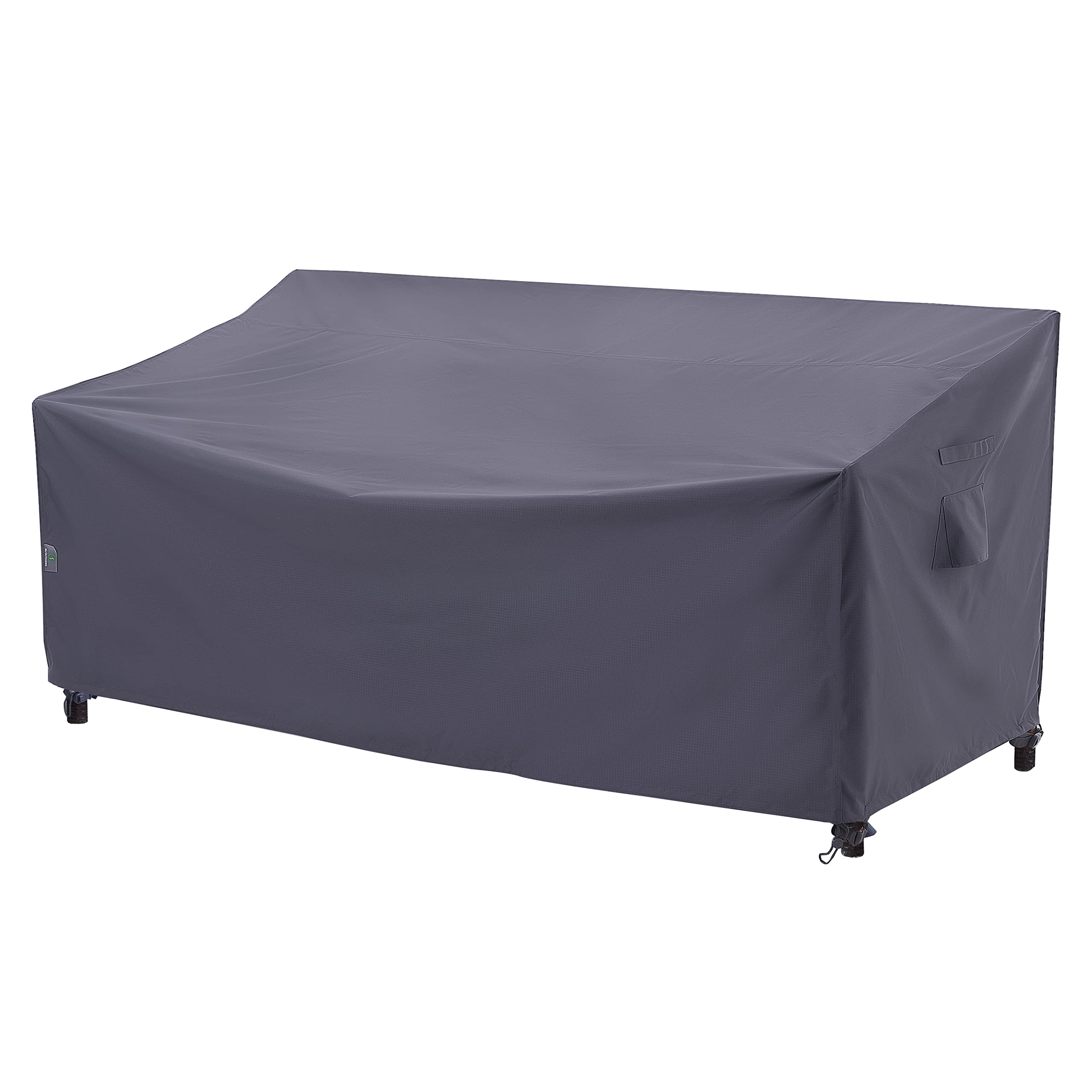 F&J Outdoors Heavy Duty Waterproof UV Resistant I Shape 3Seater Patio Sofa Cover,Grey,82Wx39Dx36H in