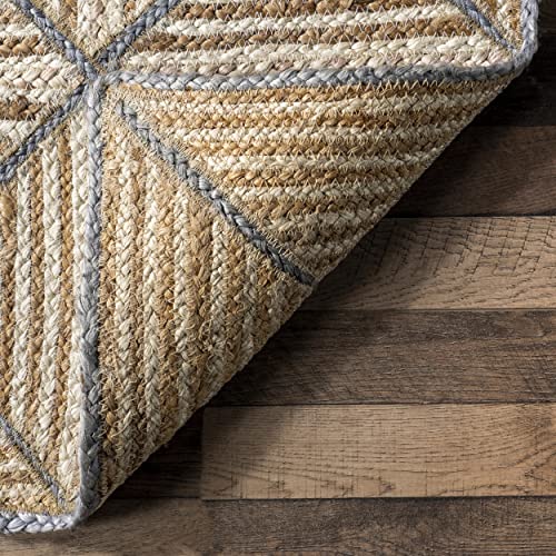 Rugs USA x Lauren Liess Marigold Vintage Tasseled Area Rug, 8' x 10', Brown