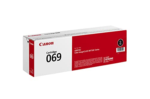 Canon 069 Black Toner Cartridge, Compatible to MF753Cdw, MF751Cdw and LBP674Cdw Printers