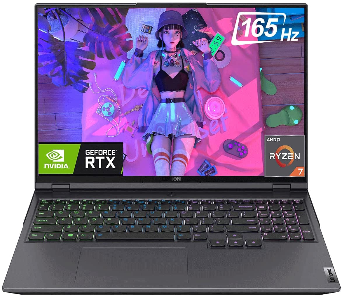Lenovo 2021 Newest Legion 5 Pro Gen 6 Gaming Laptop, Octa-core AMD Ryzen 7 5800H, 16.0" QHD (2560x1600) IPS 165Hz Display, NVIDIA GeForce RTX 3070(TGP 140W), Type-C (64GB RAM 3200MHz | 2TB PCIe SSD)