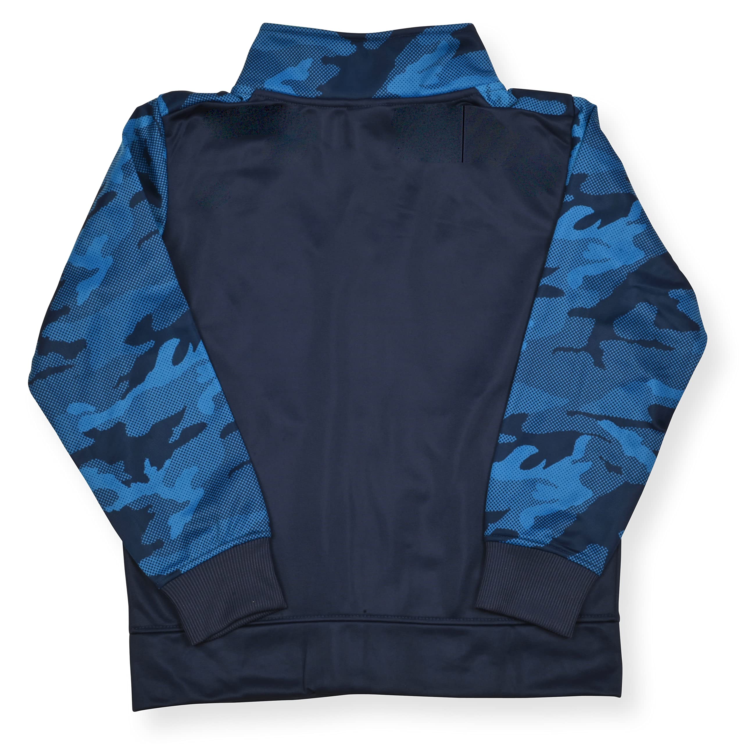 Cheetah Boys 2-Piece Camo Tricot Tracksuit Set, Blue, 10/12
