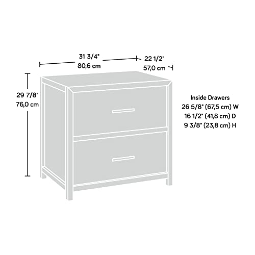 Sauder Pacific View Lateral File, Chalked Chestnut Finish
