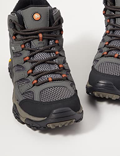 Merrell Men's Moab 2 MID GTX High Rise Hiking Boots, Beluga, 8.5