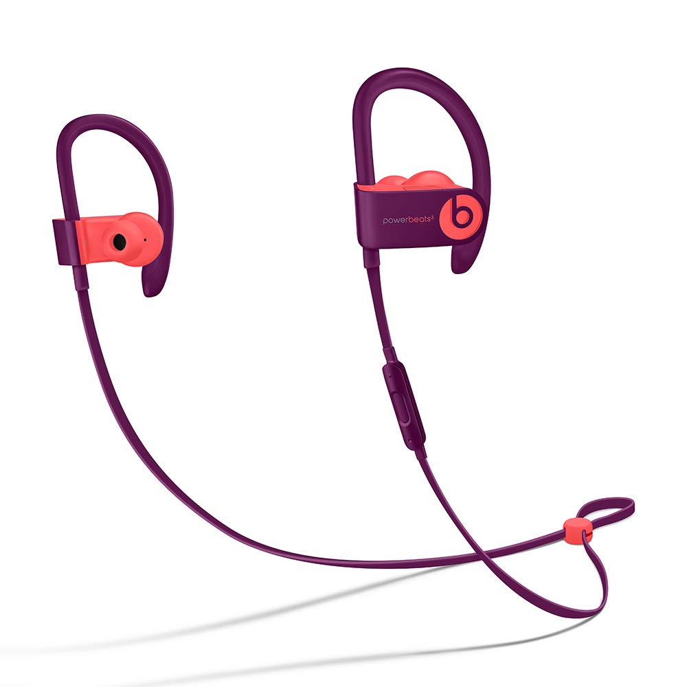 Beats Powerbeats3 Wireless Pop Violet Pop Collection in Ear Headphones MREW2LL/A (Renewed)