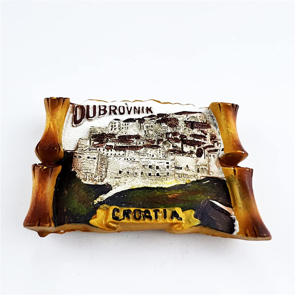 Dubrovnik Croatia Refrigerator Magnet Travel Souvenir Refrigerator Decoration 3D Fridge Magnetic Sticker Hand Painted Craft Collection