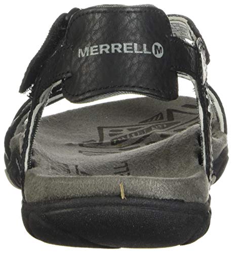Merrell Women's Sandspur Rose LTR Sandal, Black/Paloma, 8