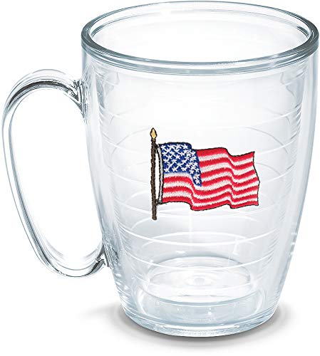 Tervis American Flag Made in USA Double Walled Insulated Tumbler, 1 Count (Pack of 1), Unlidded