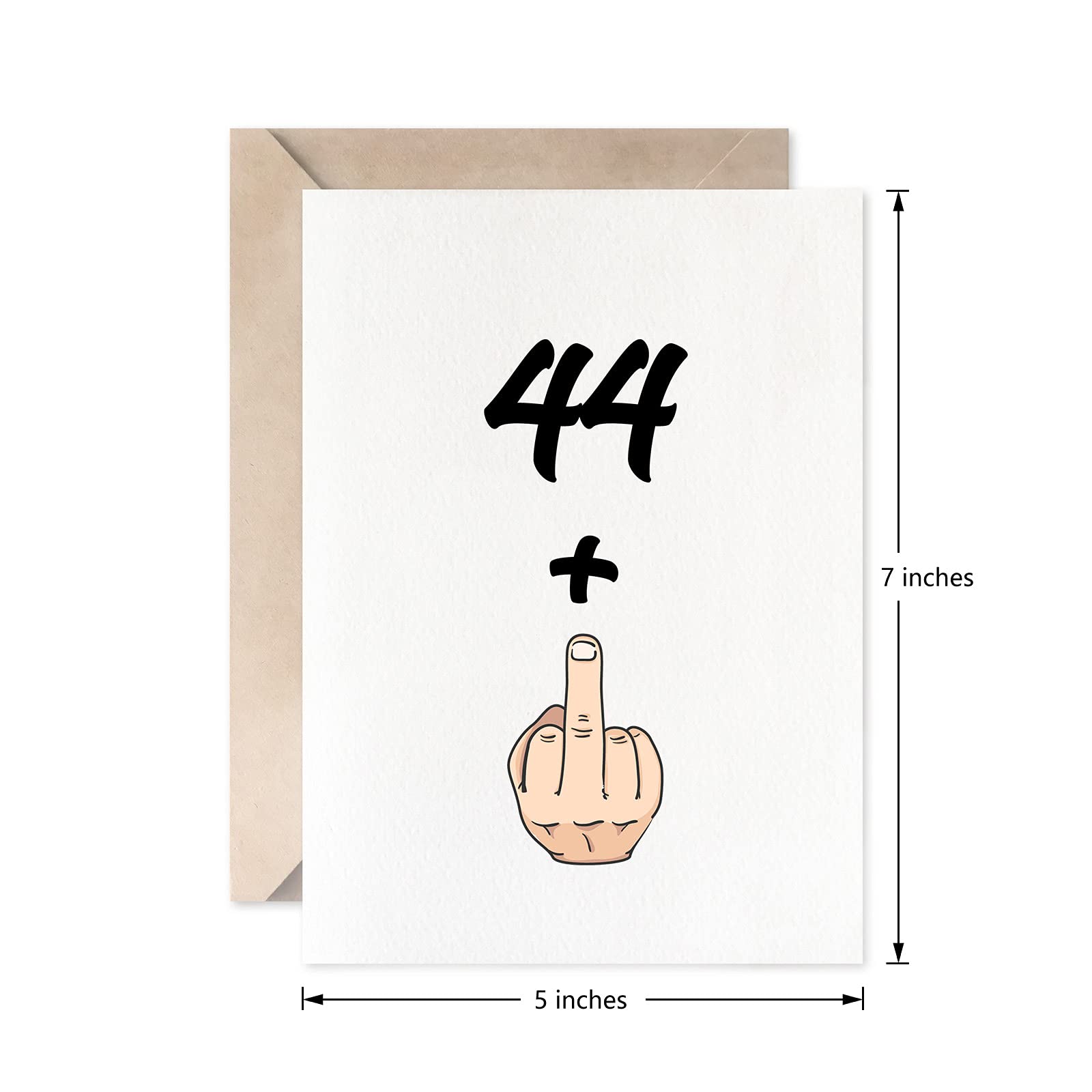 MAGJUCHE Funny 45th Birthday Card, 44+1 women Or Men Sweet 45 Years Old Birthday Gift Joke Card