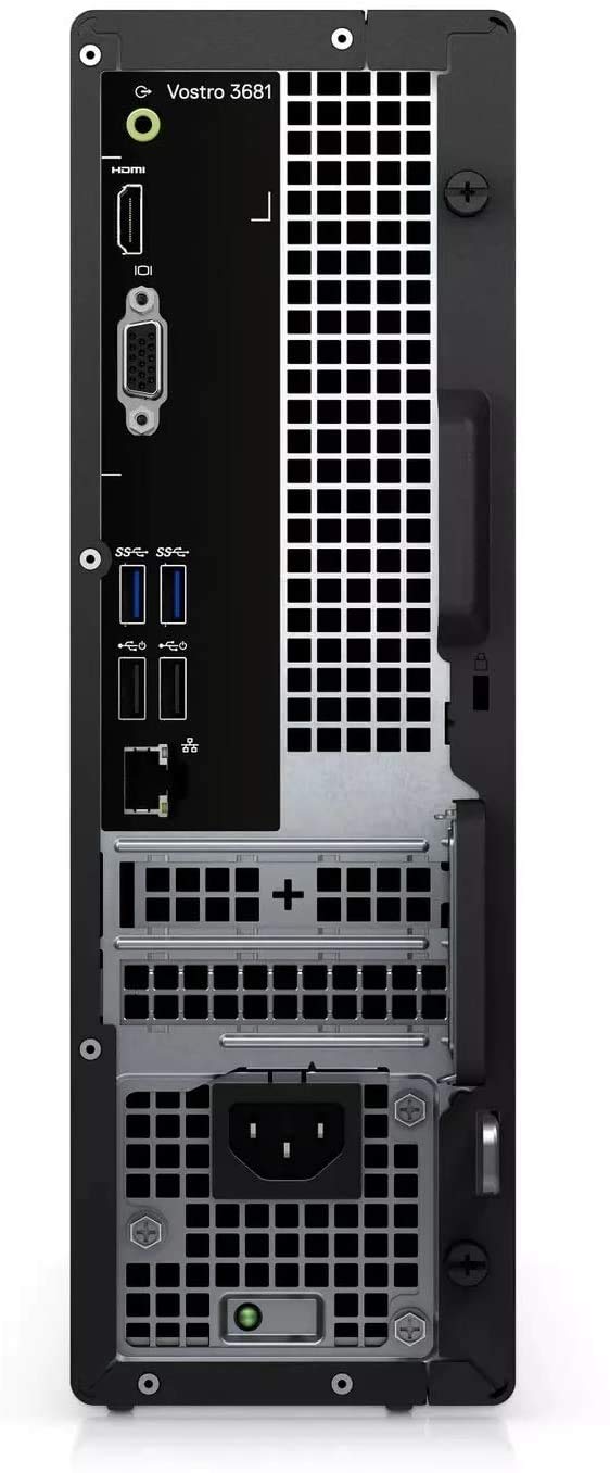 Dell Vostro 3000 Small Form Factor Business Desktop, Intel Quad-Core i3-10100 (up to 4.3 GHz), 16GB Memory, 1TB SSD, DVD-RW, WiFi, HDMI, VGA, Win10 Pro, Black