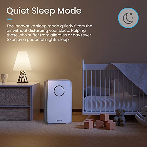 Pro Breeze Air Purifier for Home - 5-in-1 HEPA Air Purifier with HEPA Filter - 500 Sq Ft Coverage for Home Office, Living Room, Bedroom