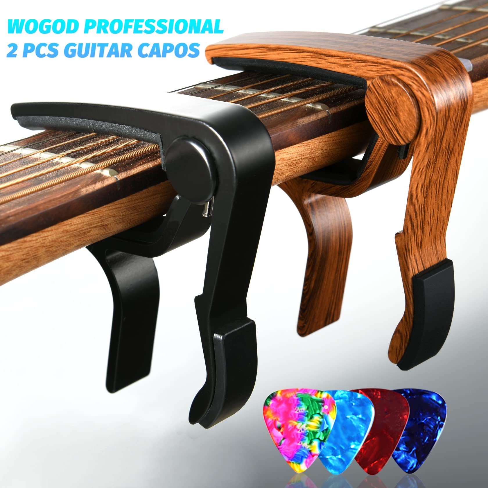 Capo Guitar Capo for Acoustic Electric Ukulele Guitar Kapo 2Pack