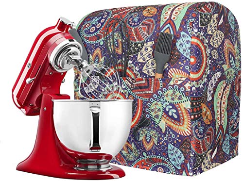 Kitchen Aid Mixer Cover, Stand Mixer Cover Compatible with 5-8 Quart Kitchenaid/Hamilton Stand Mixer, Dust Cover with Pockets, Kitchen Aid Mixer Accessories Fits for All Tilt Head & Bowl Lift