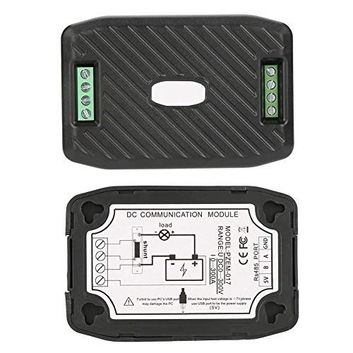 DC Communication Box, DC Current Voltage Power Energy Frequency Power Factor Communication Module Meter with RS485 USB Interface, High Precision Ammeter Voltmeter Multimeter(50A)