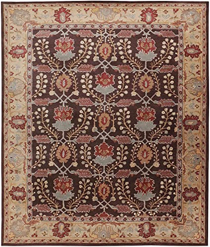 Natural Weave Old Hand Made Barista Floral Traditional Persian Oriental Woolen Area Rugs (8x10 ft)
