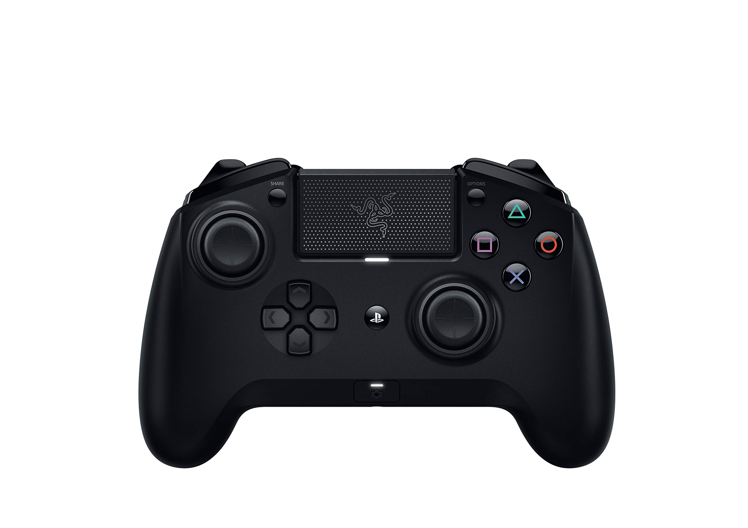 Razer RZ06-02610100-R3G1 Raiju Tournament Edition Wireless and Wired Gaming Controller with Mecha Tactile Action Buttons, Interchangeable Parts and Quick Control Panel, Black