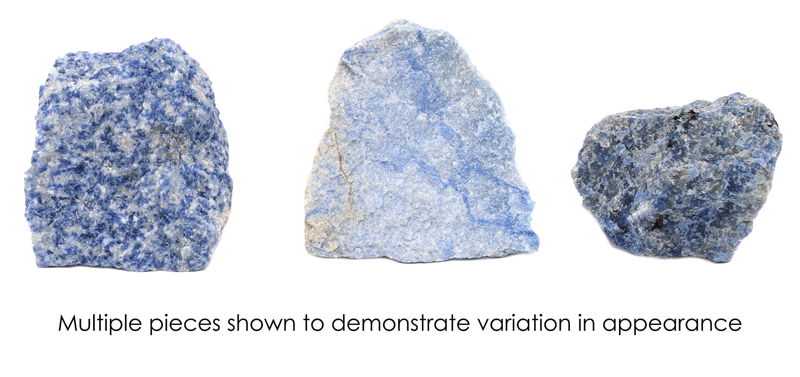 Blue Quartz, 4oz Rough, Untreated Specimen - Natural, 100% Authentic Brazilian Quartz - The Artisan Mined Series by hBAR