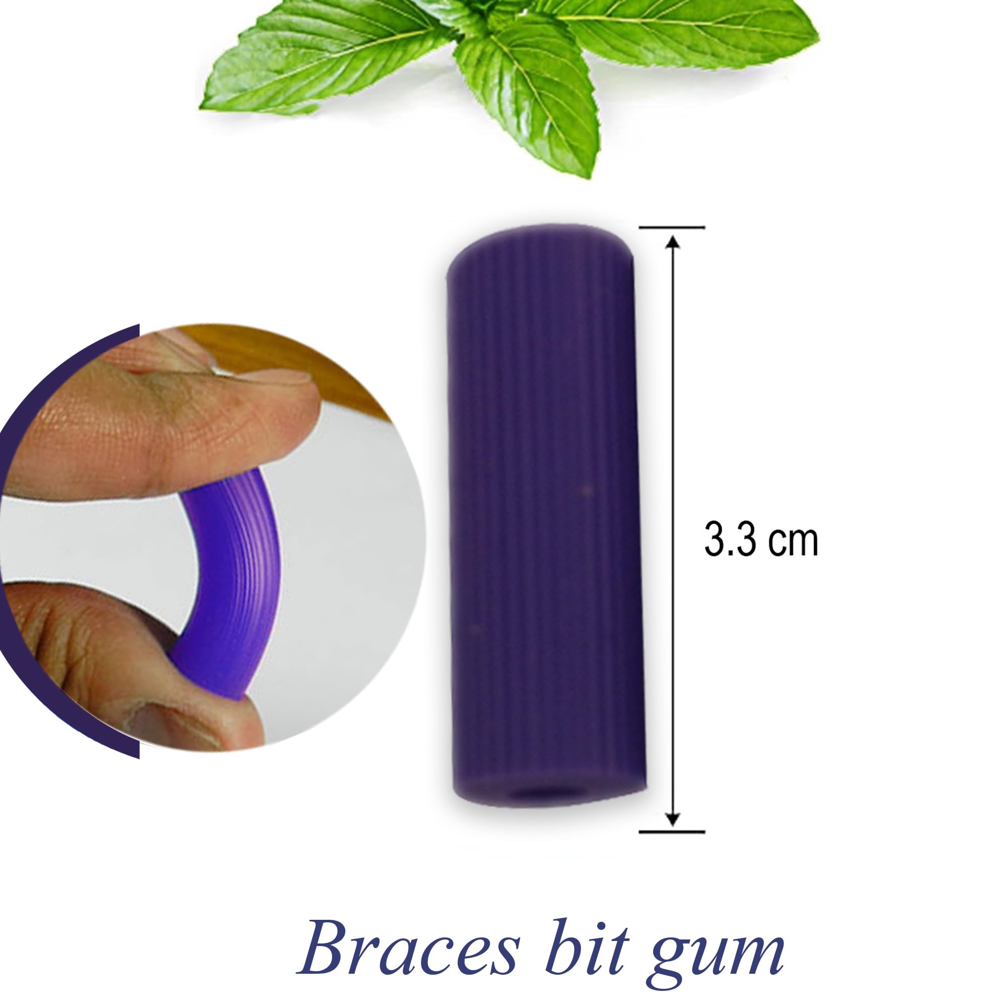 Dentosmile Chewies Seater for Invisalign Aligner Chompers Trays in Purple Colour with Carry Case