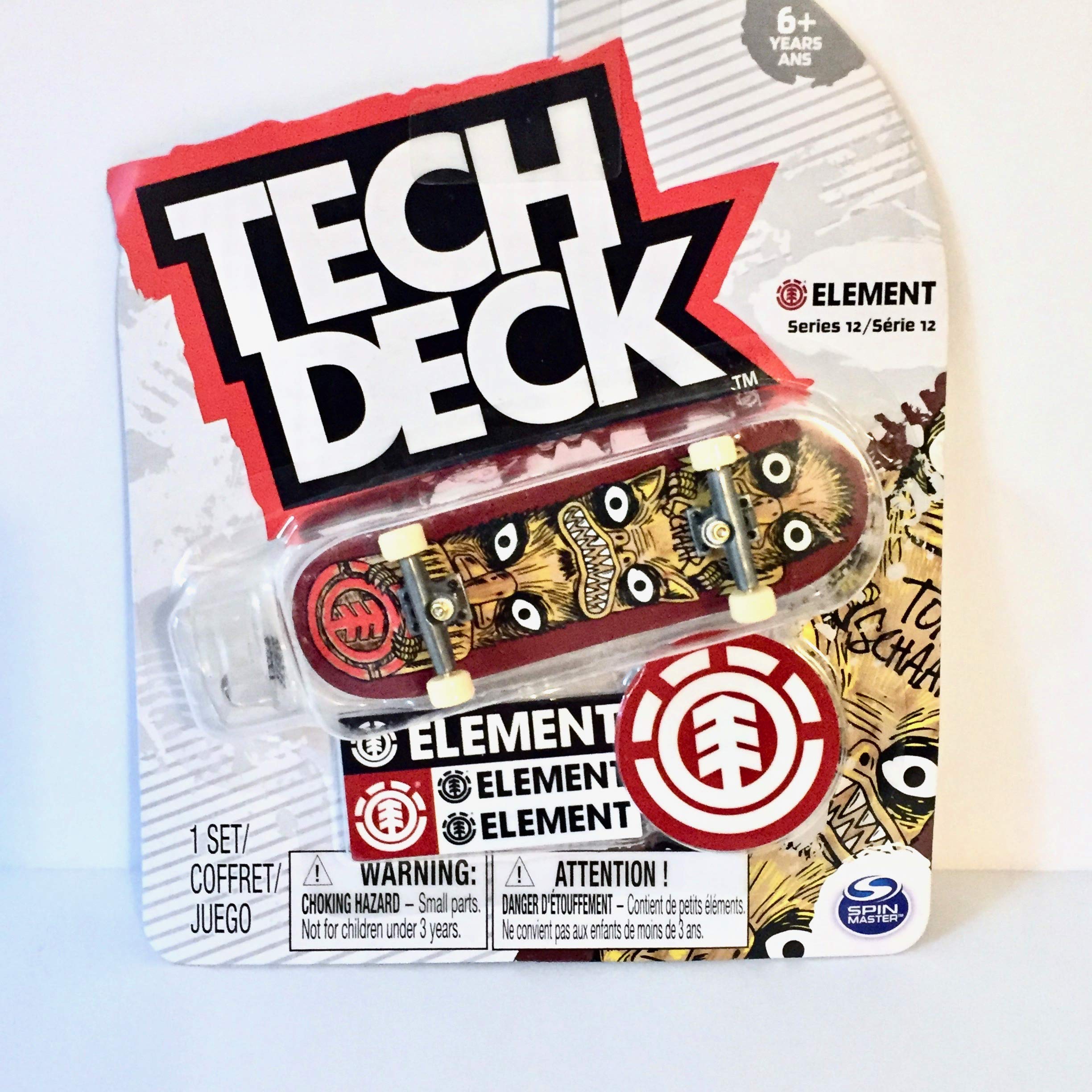 Tech Deck Element Series 12 Tom Schaar Tiki Fingerboard