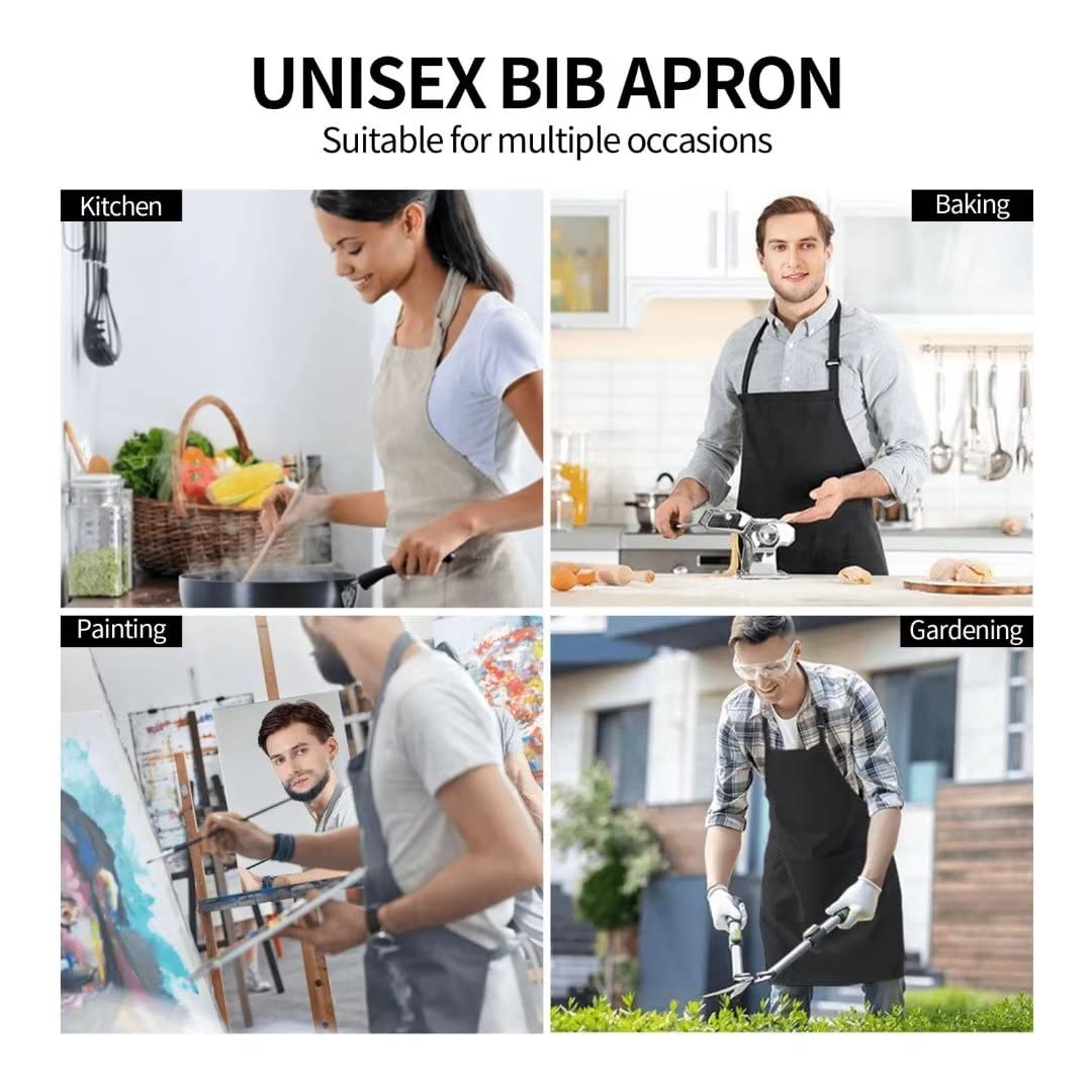 Cute Dog Grooming Apron Waterproof Animals Colorful Dog Paws Apron With 2 Pockets & Adjustable Neck Chef Aprons Bibs For Grooming Kitchen Cooking Baking Painting Gardening