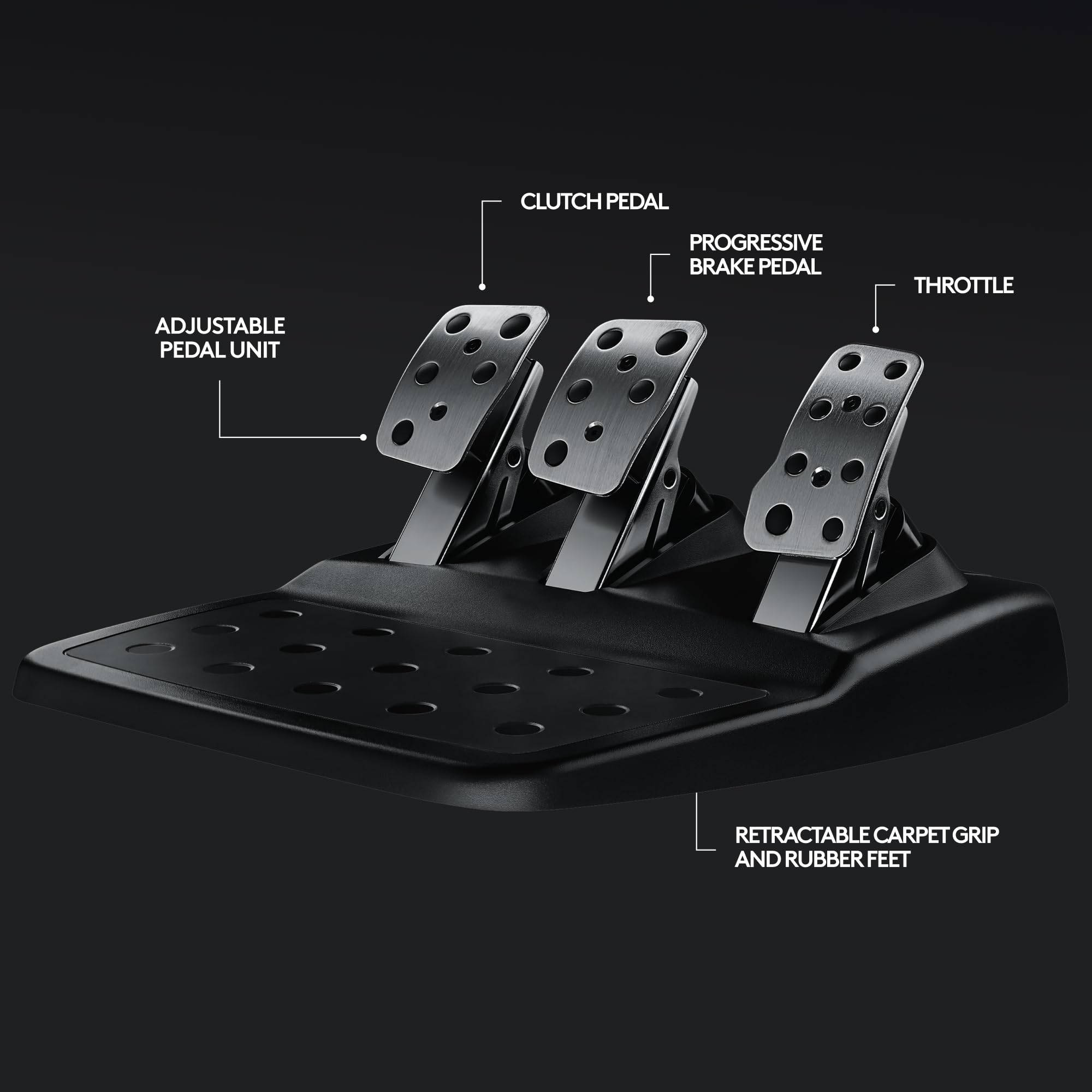Logitech G29 Driving Force Racing Wheel and Floor Pedals, Real Force Feedback, Stainless Steel Paddle Shifters, Leather Steering Wheel Cover, Adjustable Floor Pedals, UK-Plug, PS4/PS3/PC/Mac – Black