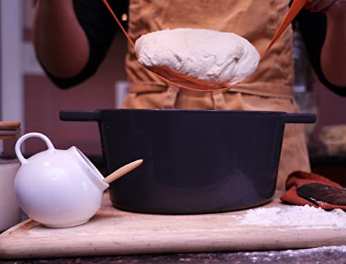 CROÛTE Baking Silicone Dutch Oven Bread Sling 19.5CM (Burnt Orange)