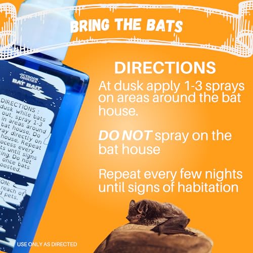 Enhance Your Bat House Experience: Outdoor Oddities 4oz Bat Attractant Spray - A Natural Choice for Bat Enthusiasts