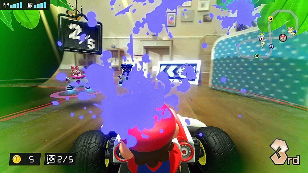 TechFocus Mario Kart Live: Switch Luigi Edition Home Circuit Mario Set Bundled 128GB MicroSD Card