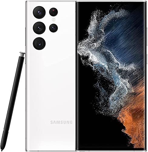 SAMSUNG Galaxy S22 Ultra Smartphone, Android Cell Phone, 128GB, 8K Camera & Video, Brightest Display, S Pen, Long Battery Life, Fast 4nm Processor - T-Mobile (Renewed) (Phantom White)