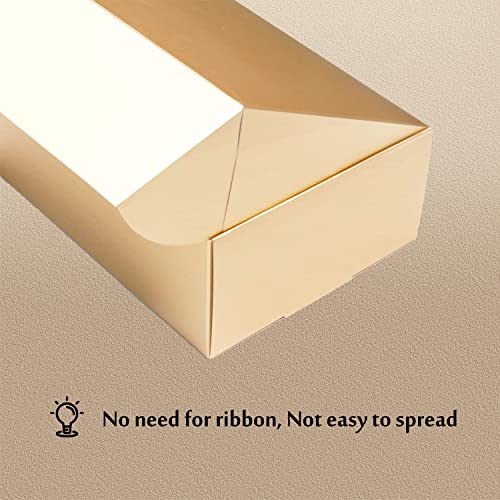 NEWSNOW 10 Pack Gift Boxes, 9 x 6 x 3 inches,For Bridesmaid Proposal Boxes, Premium Gift Boxes, Wedding Present, Holiday, Birthday Party Favor and Christmas (Gold)